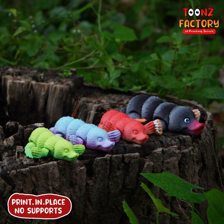 3D Printable Flexi Mole by Toonz Factory