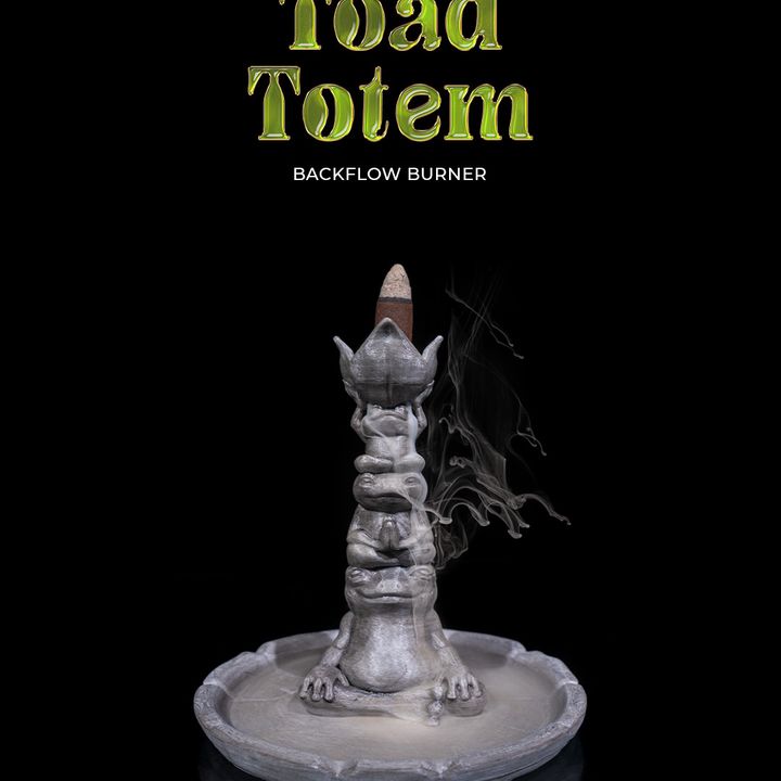 3D Printable Toad Totem Backflow Burner by Stlflix