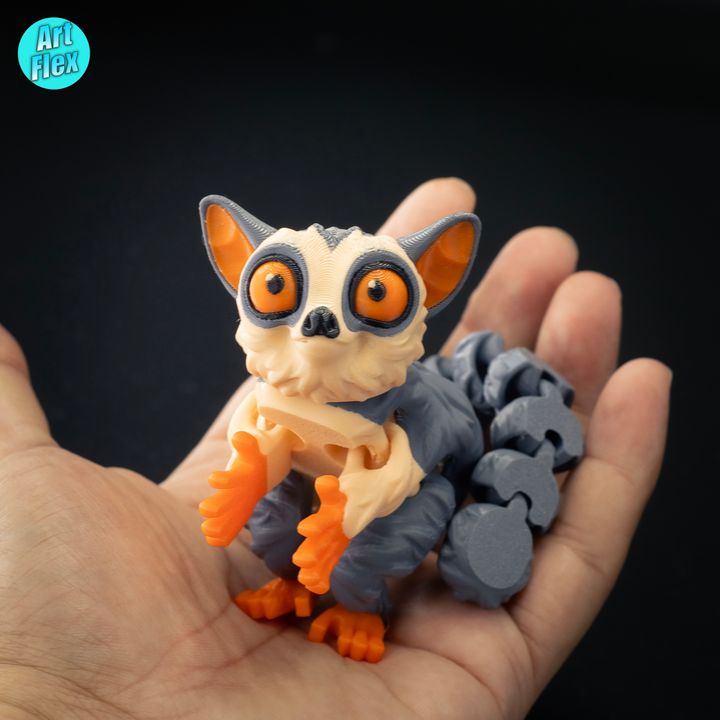 3D Printable Flexi Galago Bush Babies by ArtFlex