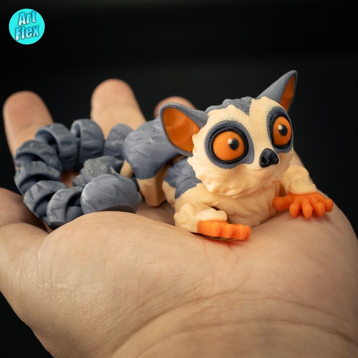 3D Printable Flexi Galago Bush Babies by ArtFlex