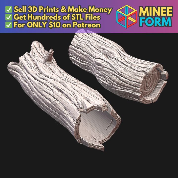 Descargar 28mm DND Fallen Log Set (Hollow & Solid) Forest Terrain ...