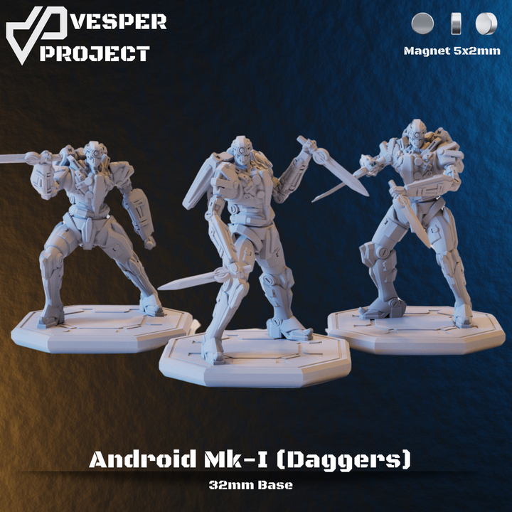 3D Printable Android MK-1 (Dagger) by Vesper Project