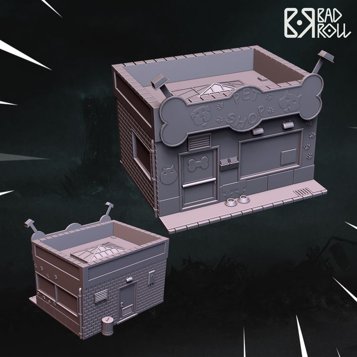 3D Printable Pet Shop by Bad Roll Games