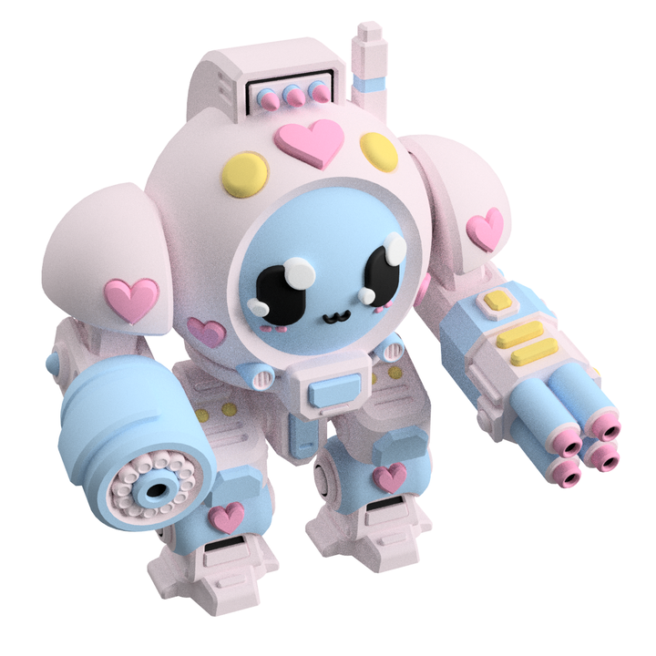 3D Printable UWU Strike Force 'Heartbreaker ' Cute Sci-Fi Heart-Themed ...