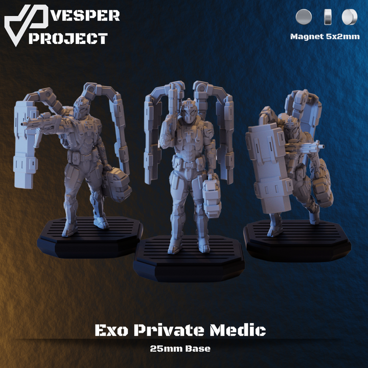 3D Printable Exo Private Medic by Vesper Project