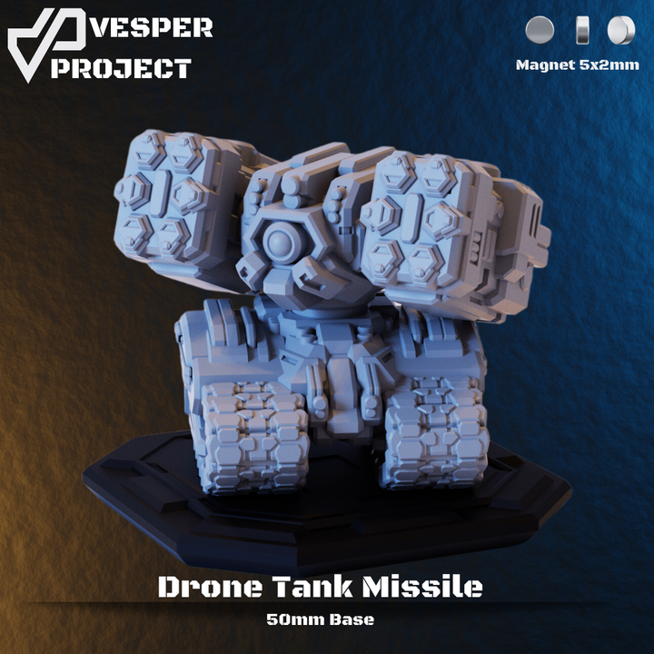 3D Printable Drone Tank Missile by Vesper Project