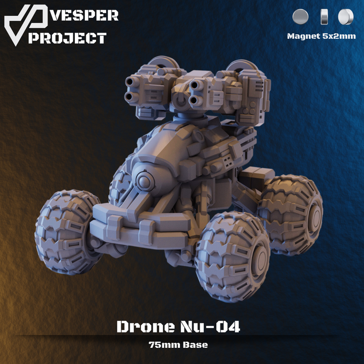 3D Printable Drone Nu-04 by Vesper Project
