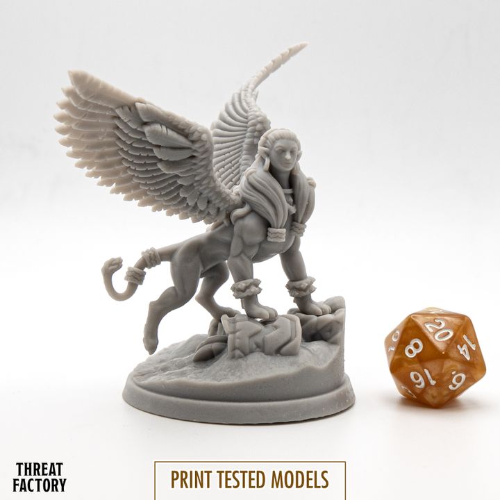 3D Printable Gynosphinx by Threat Factory
