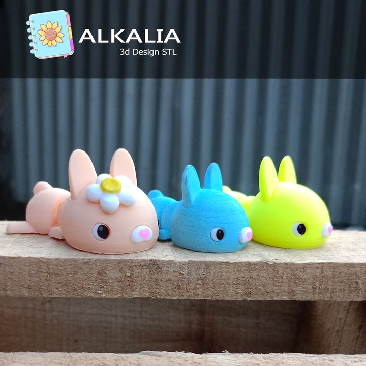 3D Printable Flexi cute bunny by fahtum dahlia