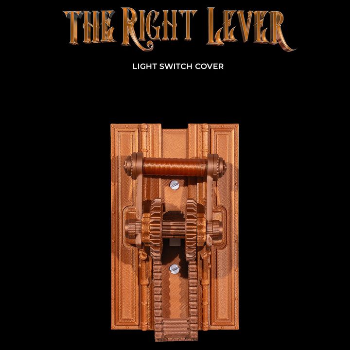 3D Printable The Right Lever Light Switch Cover by Stlflix