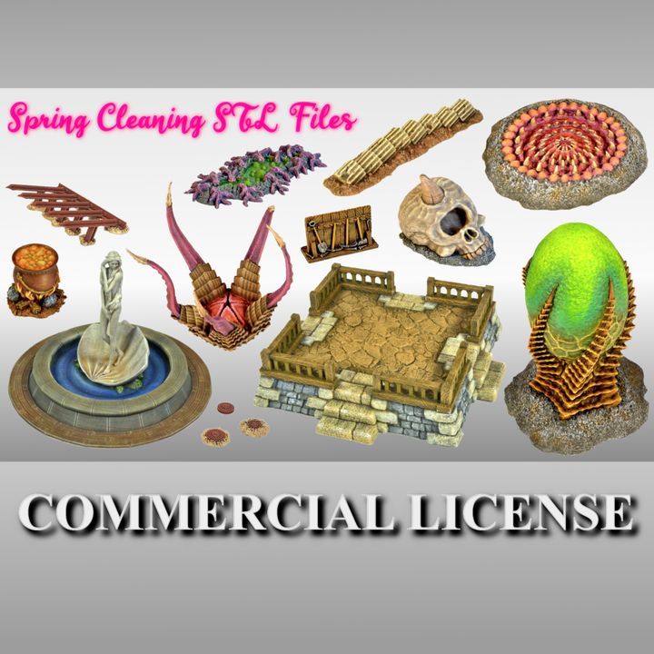 3D Printable [Commercial License] Spring Cleaning STL Files by Dani ...