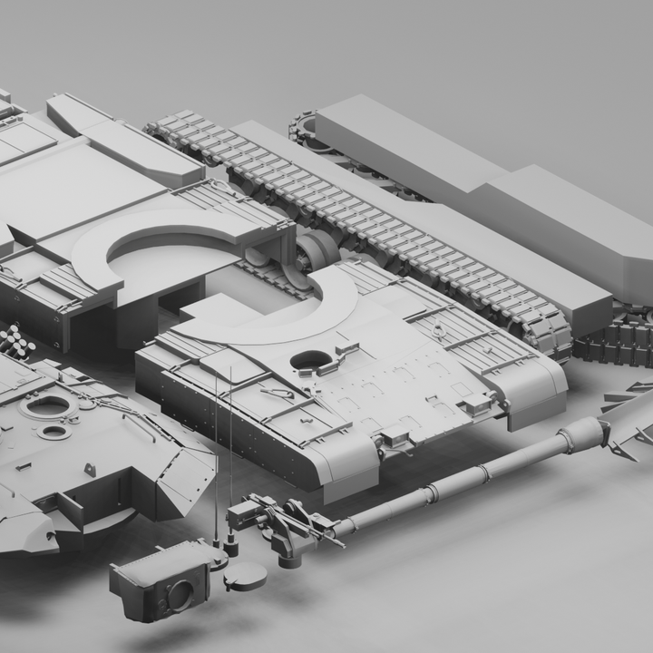 3D Printable Arjun MK II and MK I A, 2 in 1 MBT by The Military ...