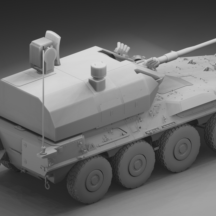3D Printable B2 Centauro Draco with 76mm autocannon by The Military ...