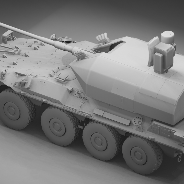 3D Printable B2 Centauro Draco with 76mm autocannon by The Military ...