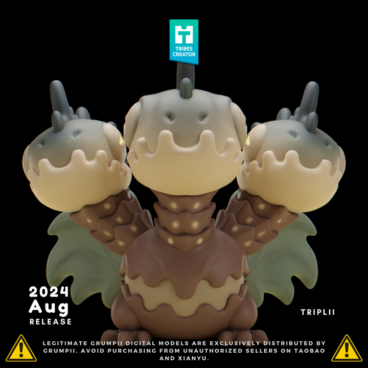 3D Printable Chubbii Grumpii - 2024 August Release by Grumpii