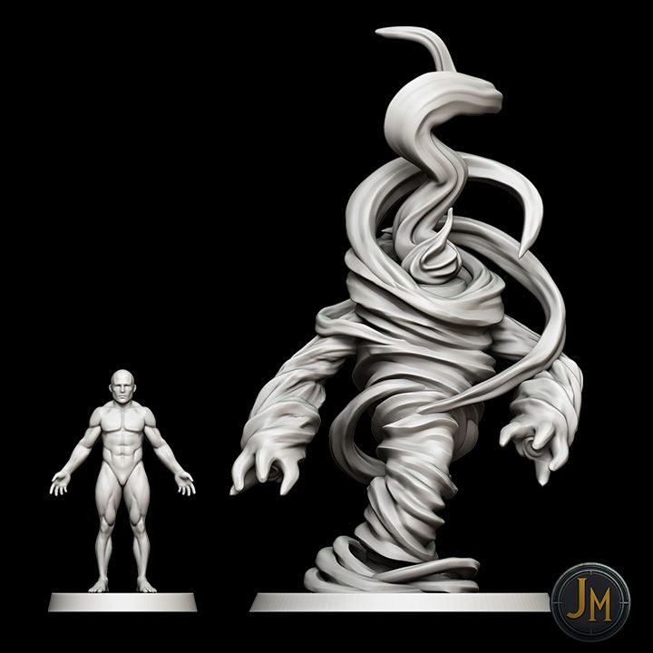 3D Printable Air Elemental by Jandro Marquez
