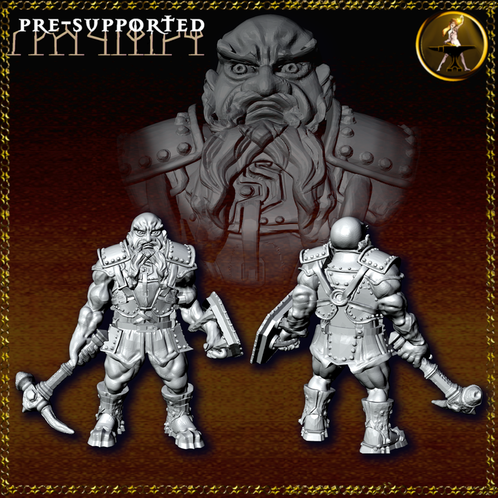 3D Printable Duergar 1/11 - War Pick Psycho by Black Anvil Miniatures