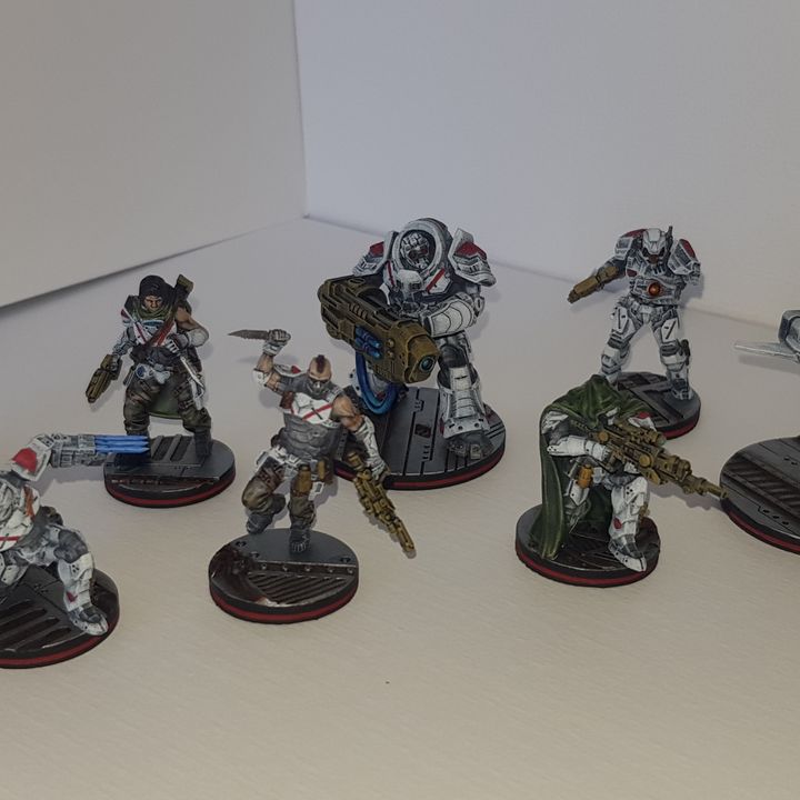3D Printable Hand of the Seven Enforcer Strike Team by Mantic Games®