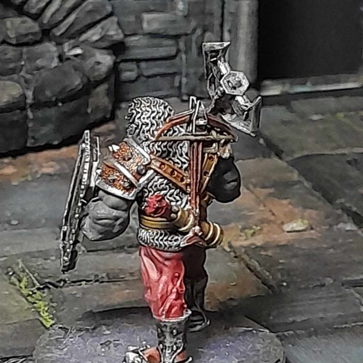 3D Printable Duergar 10/11 - Hooded Chainmail by Black Anvil Miniatures