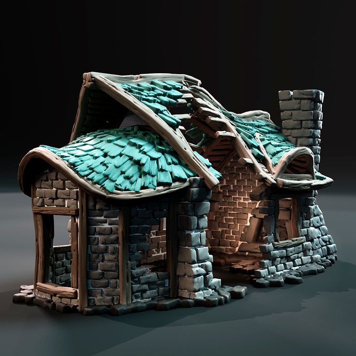 3D Printable LOST HOLLOW Tiny House by forgottenlootstudio