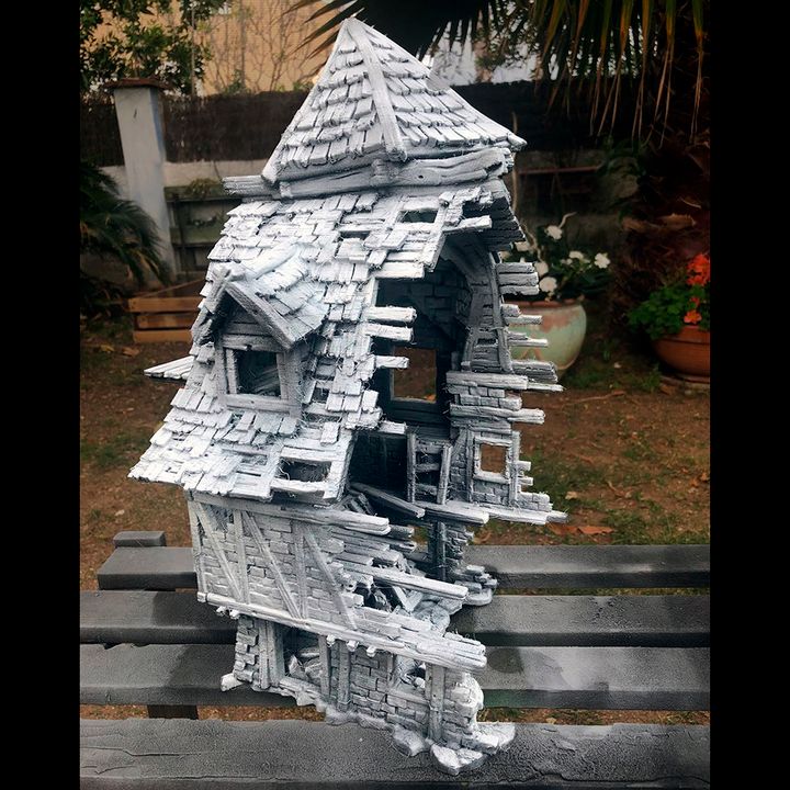 3D Printable LOST HOLLOW Tower House by forgottenlootstudio