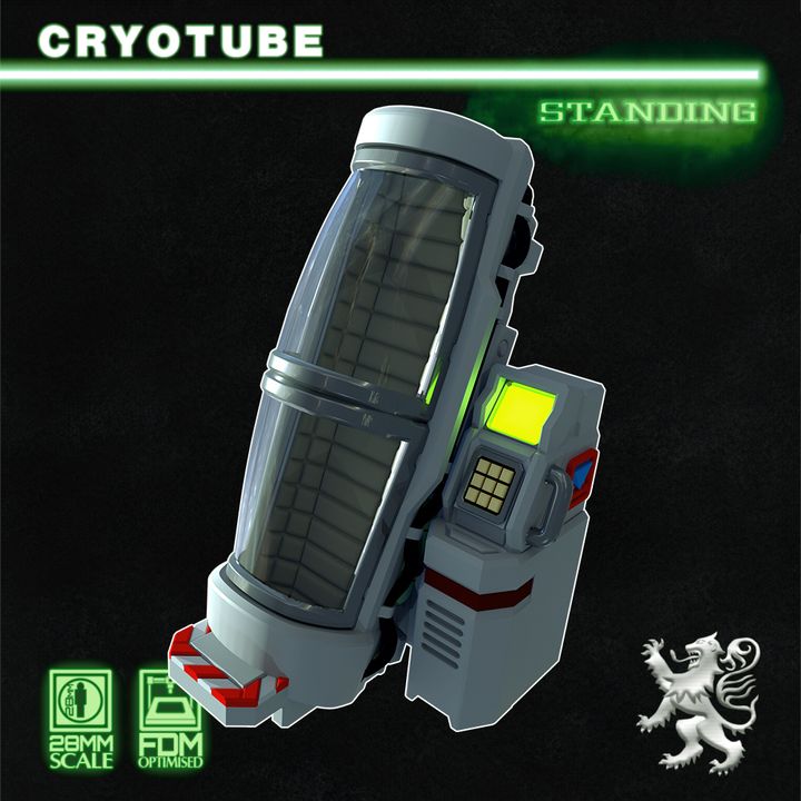3D Printable Standing Cryotube by 2nd Dynasty