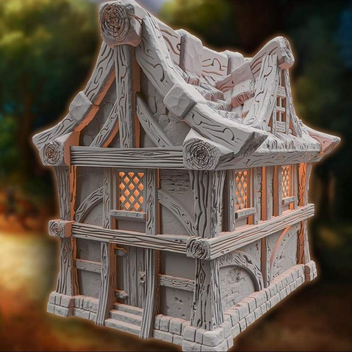 Support free 3D Printable STL Medieval Fantasy house Campaign ...