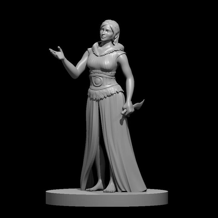 3D Printable Ice Maiden by Miguel Zavala