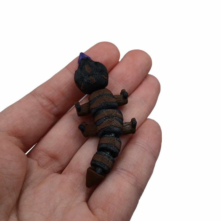 3D Printable Flexible Blue Tongue Skink by The Dragon's Den