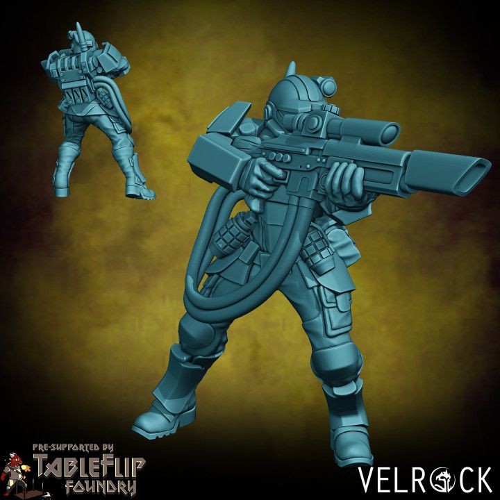 3D Printable Female Tempest Guardsmen Elite (PRESUPPORTED) by Velrock ...