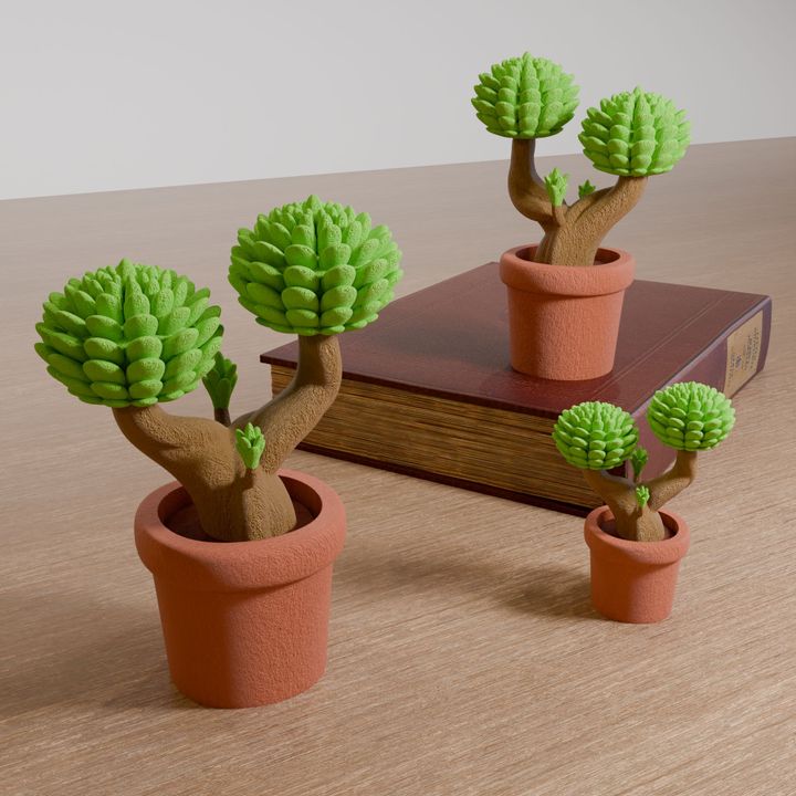 3D Printable 3D Printable Mini Tree by Brandon