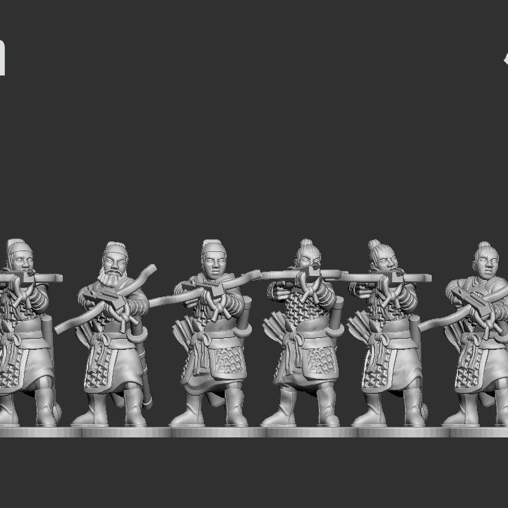 3D Printable 28mm Song Dynasty Crossbow Armoured Foot by Ten Kingdoms ...