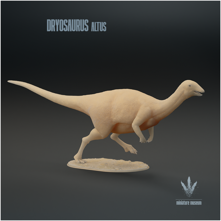 3D Printable Dryosaurus altus : Running by Miniature Museum