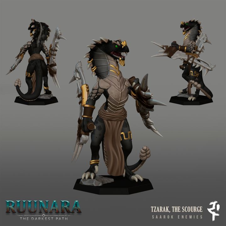 3D Printable RUUNARA - Tzarak, the scourge by EVOD - RUUNARA