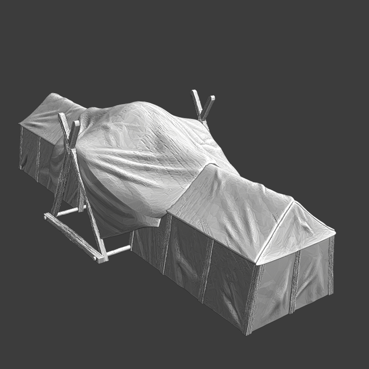3D Printable Large Viking Tent - Wargaming Model by Northern Crusades ...