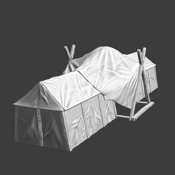 3D Printable Large Viking Tent - Wargaming Model by Northern Crusades ...