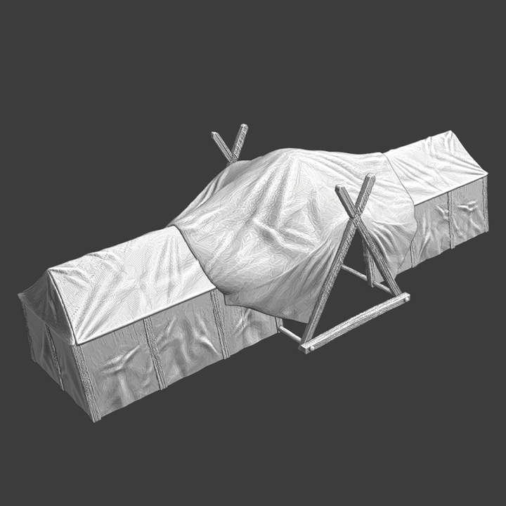 3D Printable Large Viking Tent - Wargaming Model by Northern Crusades ...