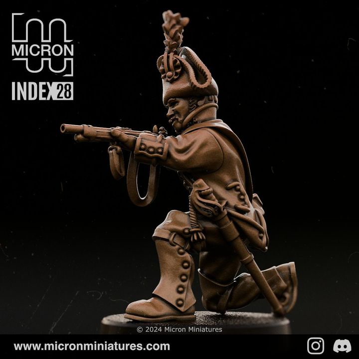 3D Printable Spanish Dragoons - Dismounted by Micron Miniatures