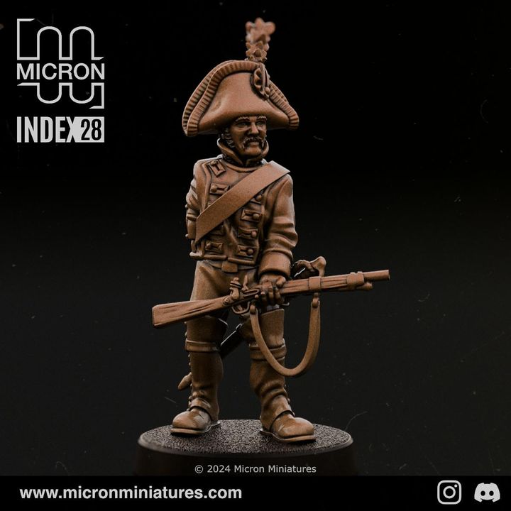3D Printable Spanish Dragoons - Dismounted by Micron Miniatures
