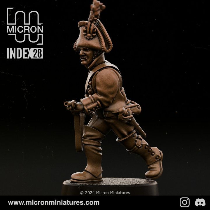 3D Printable Spanish Dragoons - Dismounted by Micron Miniatures