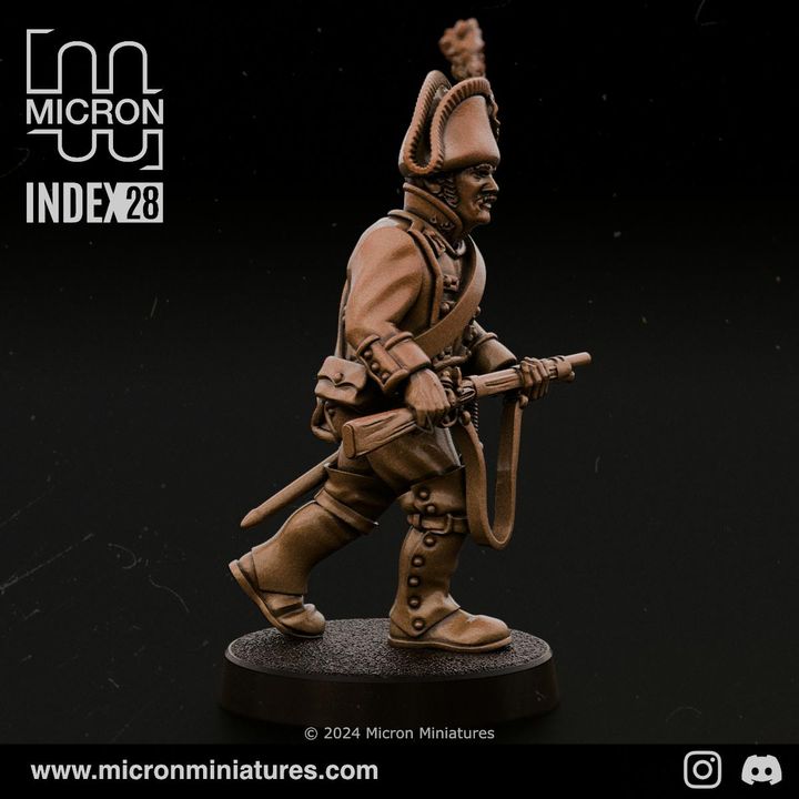 3D Printable Spanish Dragoons - Dismounted by Micron Miniatures