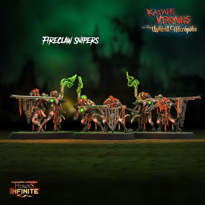 3D Printable Fireclaw Snipers by Heroes Infinite