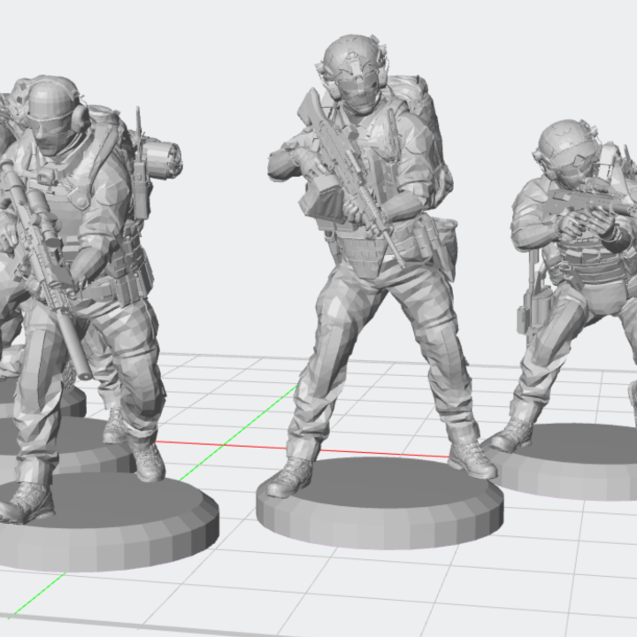3D Printable Tactical expeditionary group Hexagon Corp by Zloy Admin