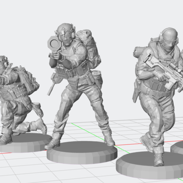 3D Printable Tactical expeditionary group Hexagon Corp by Zloy Admin