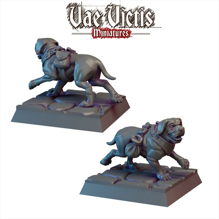 3D Printable Hound #03 [PRE_SUPPORTED] by Vae Victis Miniatures
