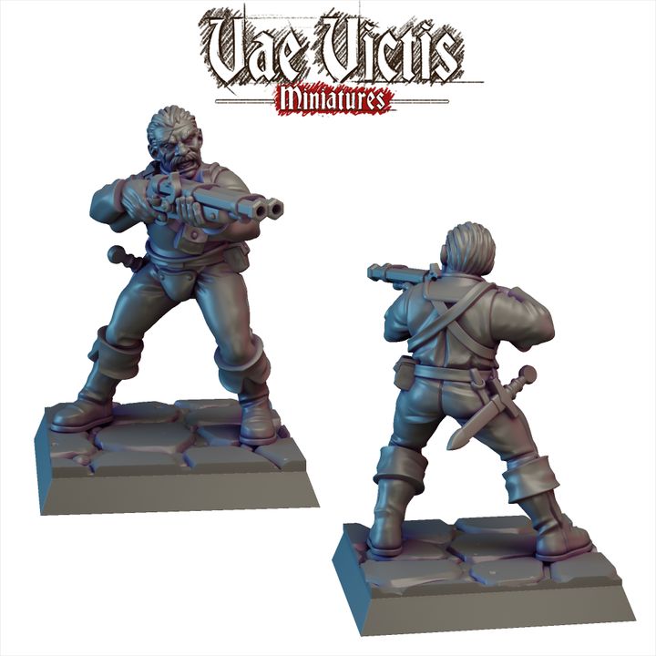 3D Printable Rifleman #02 [PRE_SUPPORTED] by Vae Victis Miniatures