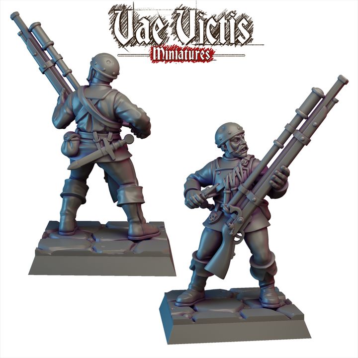 3D Printable Rifleman #06 [PRE_SUPPORTED] by Vae Victis Miniatures