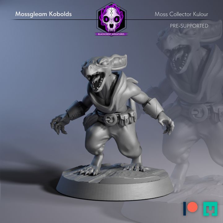 3D Printable Mossgleam Kobolds | Moss Collector Kulour by Blackcrest ...