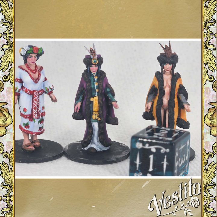 3D Printable Slavic Szlachta Woman Starter Pack by Vestito