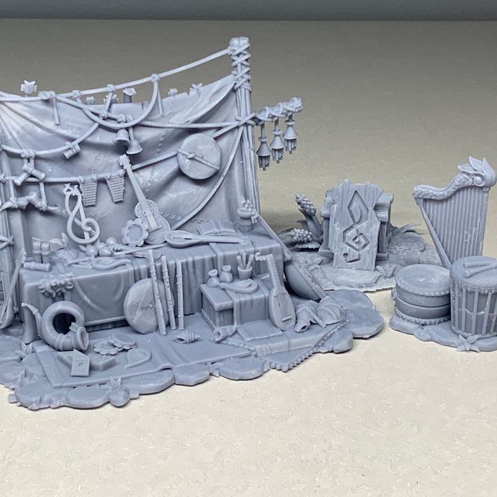 3D Print of Medieval Market Terrain - Music Stand (Pre-Supported) by ...